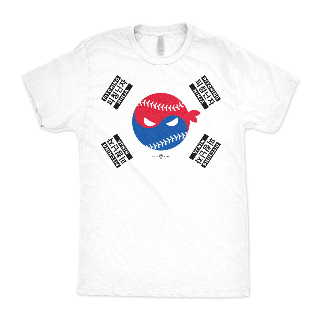 Pitching Ninja Shirt (South Korea Edition) | Original RotoWear Design