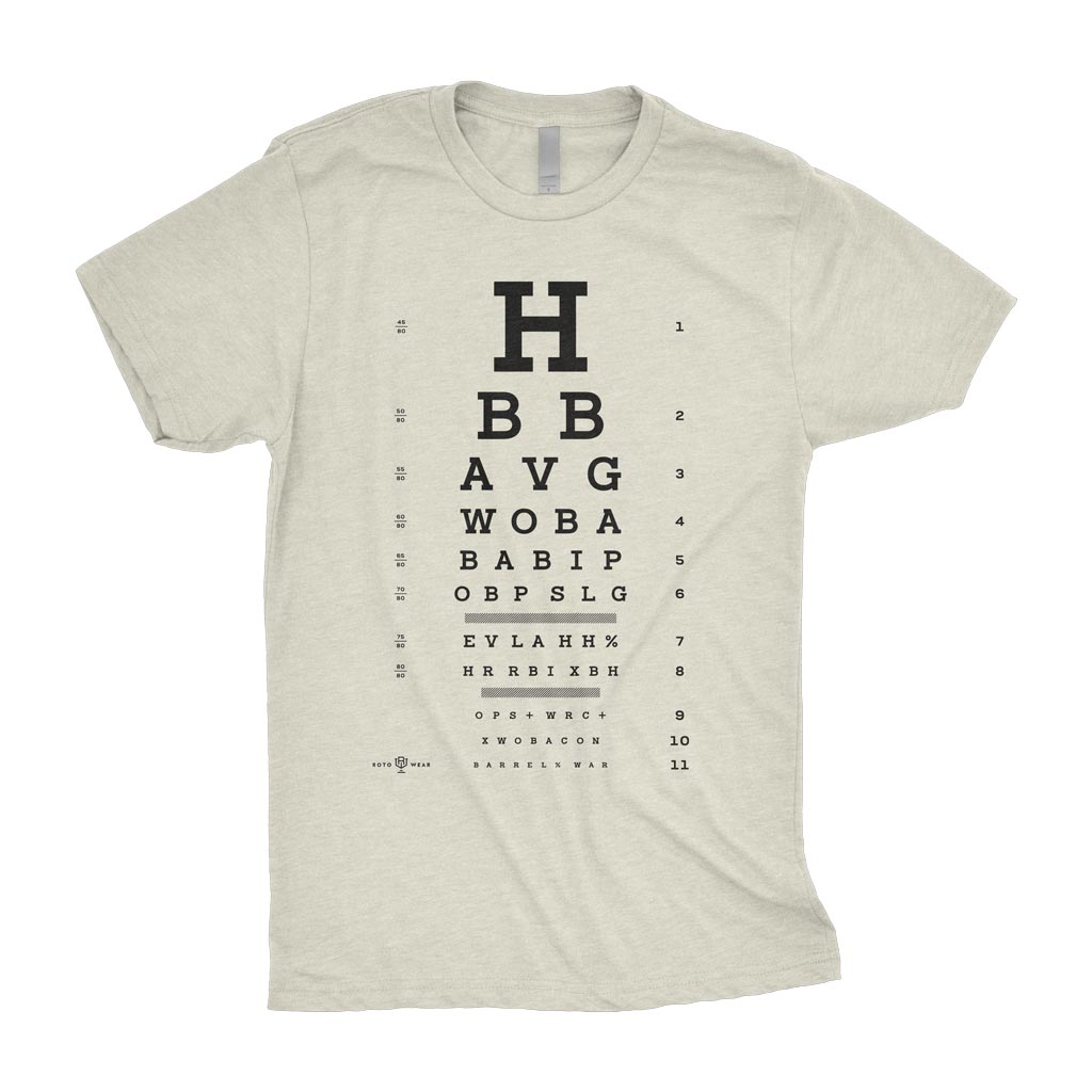 Batter’s Eye Shirt | Original Baseball Eye Chart RotoWear Design