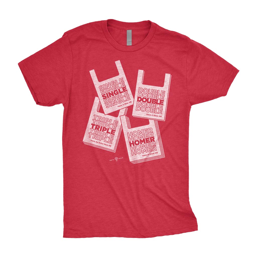 Four Bags Shirt | Single Double Triple Homer Baseball RotoWear