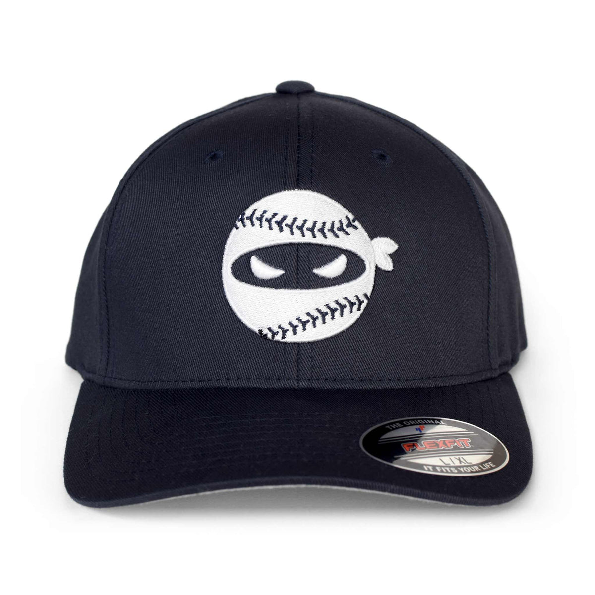 Pitching Ninja Flexfit Hat (Navy) | RotoWear