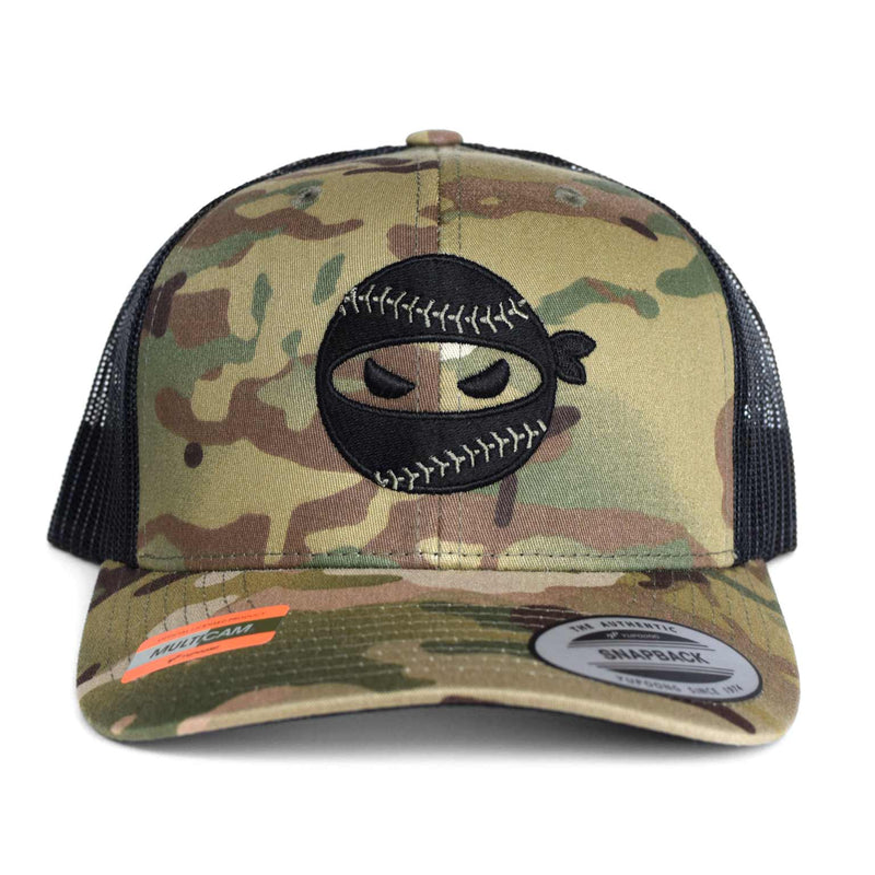 Pitching Ninja Trucker Hat (MultiCam x Black Edition) - RotoWear