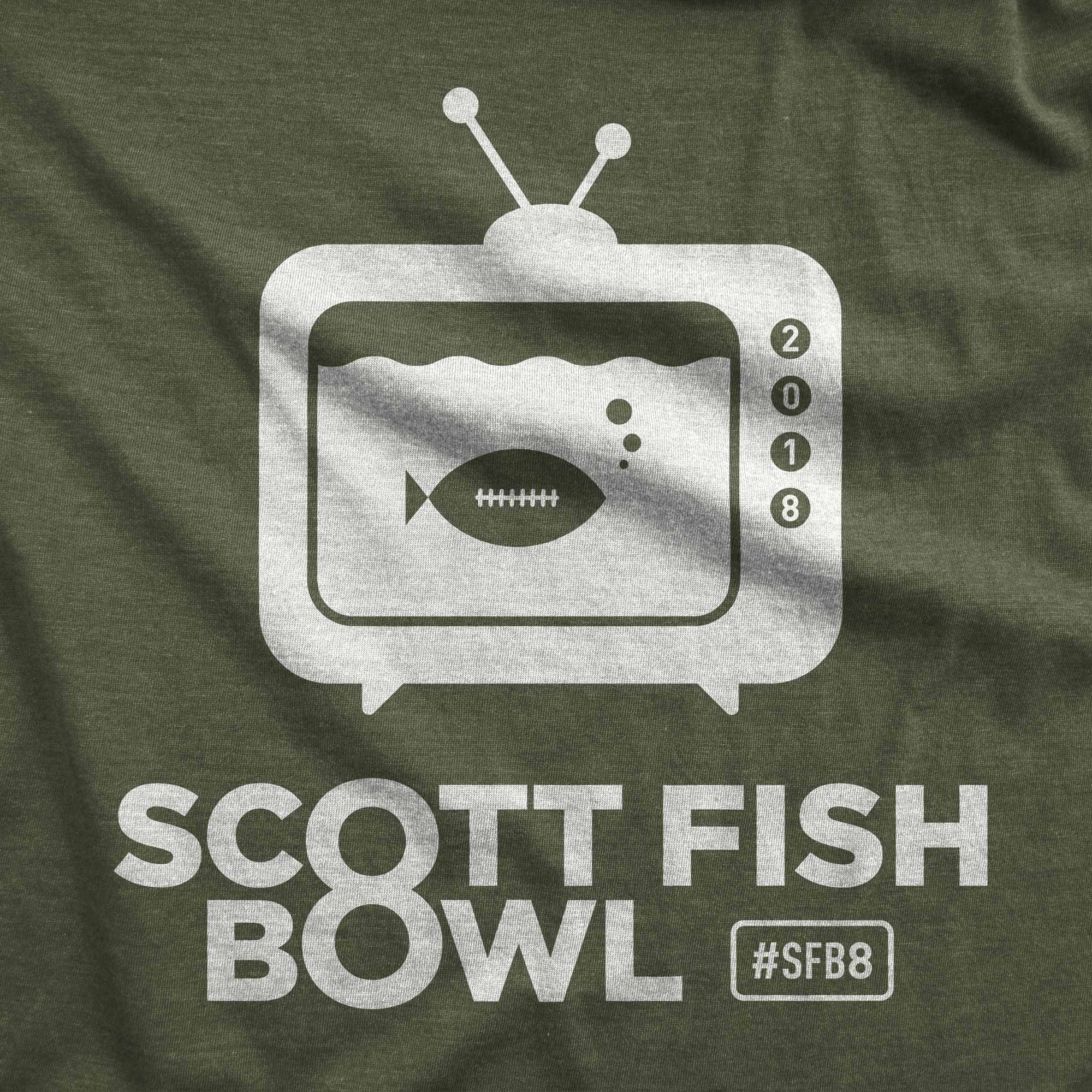 Scott Fish Bowl SFB8 Men’s Fantasy Football Shirt (Green) | RotoWear